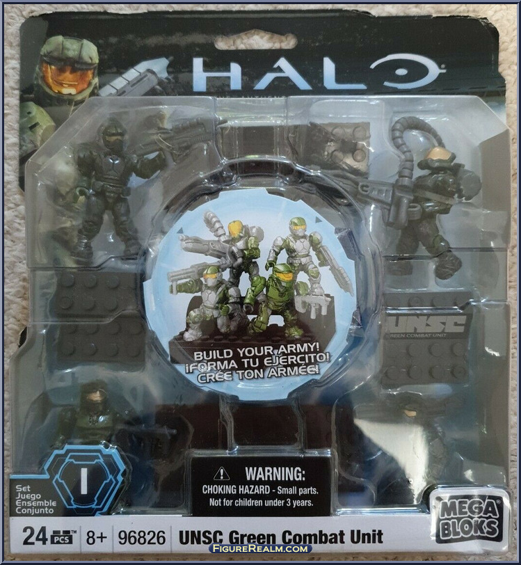UNSC Green Combat Unit - Halo - Sets - Mega Bloks Action Figure